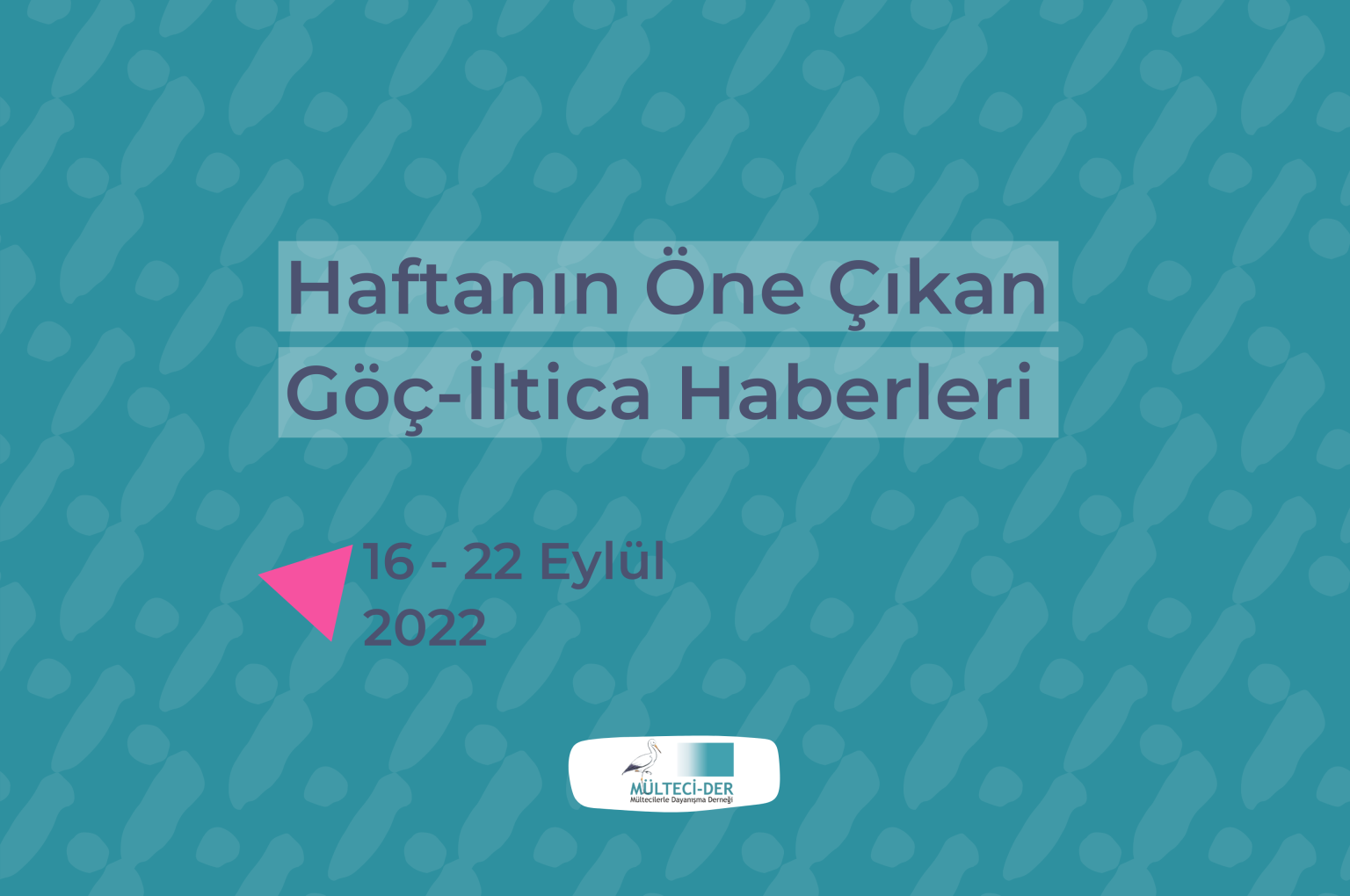 Haftanın Göç Haberleri 23 - 29 Eylül 2022 - Mülteci-Der Haftanın Göç Haberleri 23 - 29 Eylül 2022 - Mülteci-Der